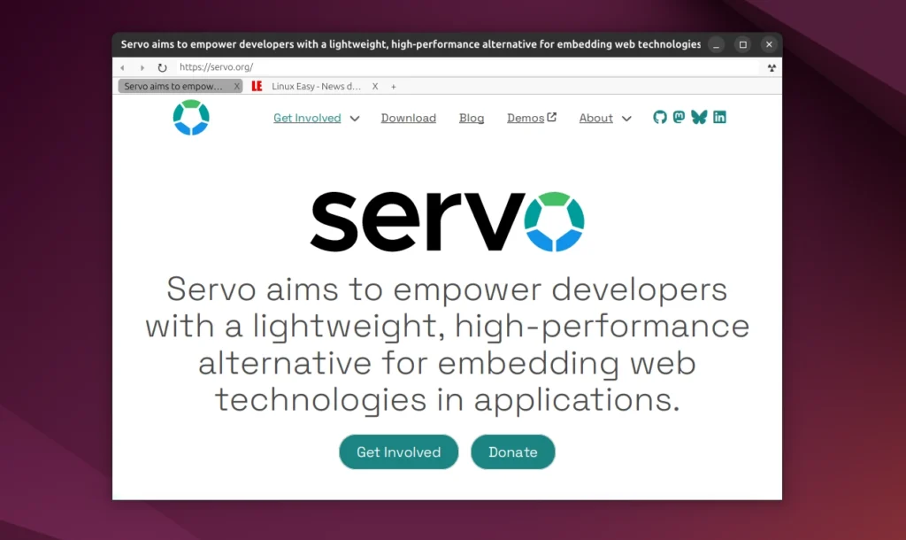 Servo 0.0.2 il motore di rendering open source cresce su Linux